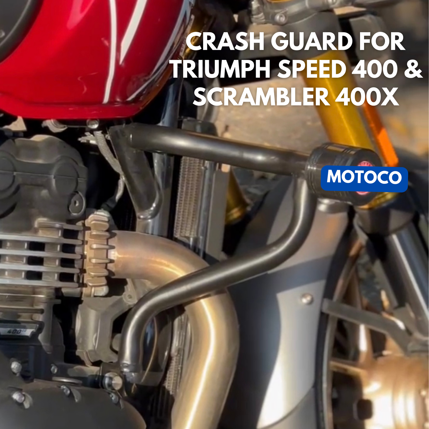 Crash Guard For Triumph Speed 400 & Scrambler 400 X – MotoCo