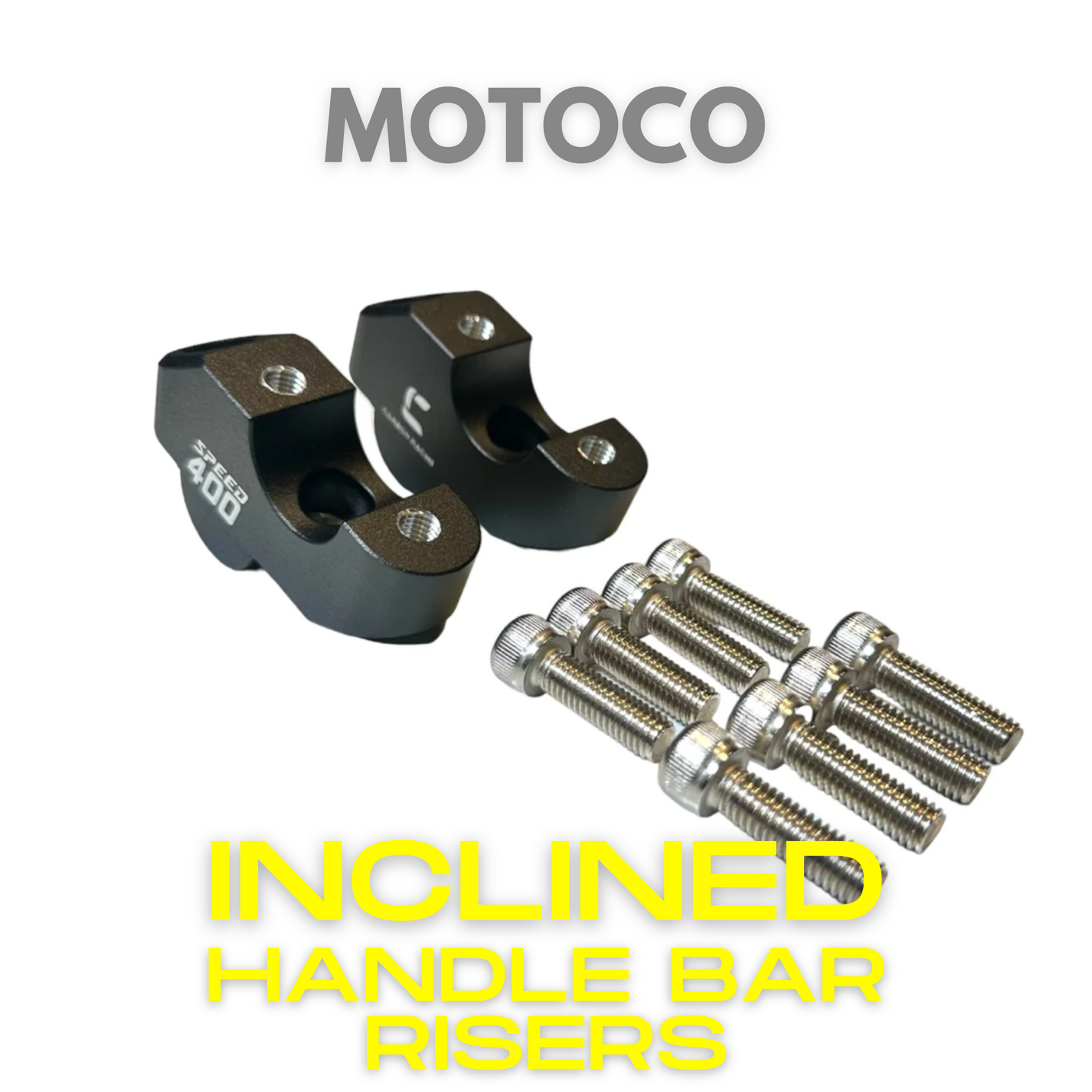 Inclined Handle Bar Risers For Triumph Speed 400 & Scrambler 400 X – MotoCo