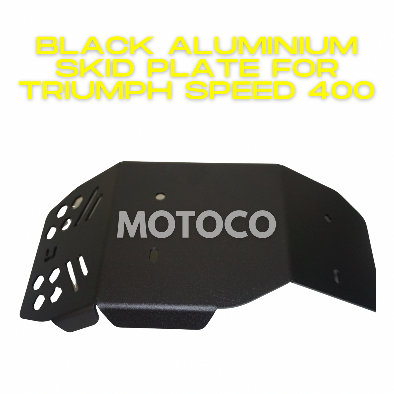 Black Aluminium Skid Plate for Triumph Speed 400 & Scrambler 400 X – MotoCo