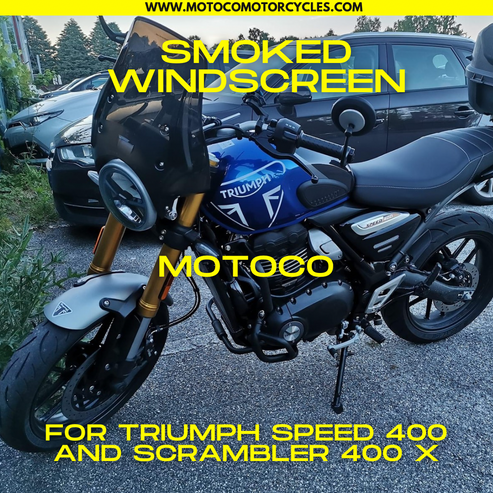 Smoked Windscreen For Triumph Speed 400 and Scrambler 400x – MotoCo