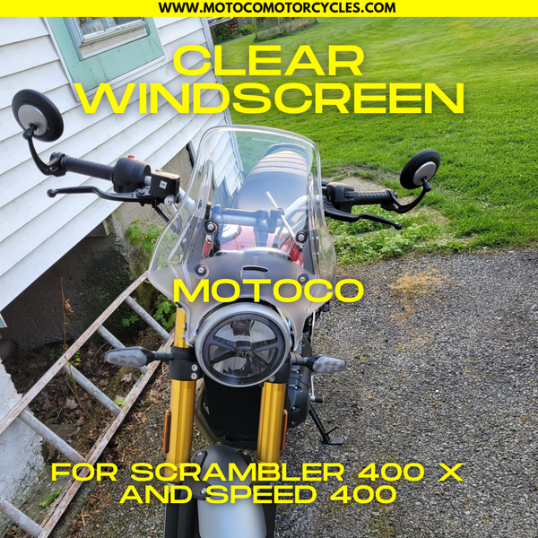 Clear Windscreen for Triumph Speed 400 & Scrambler 400 X – MotoCo