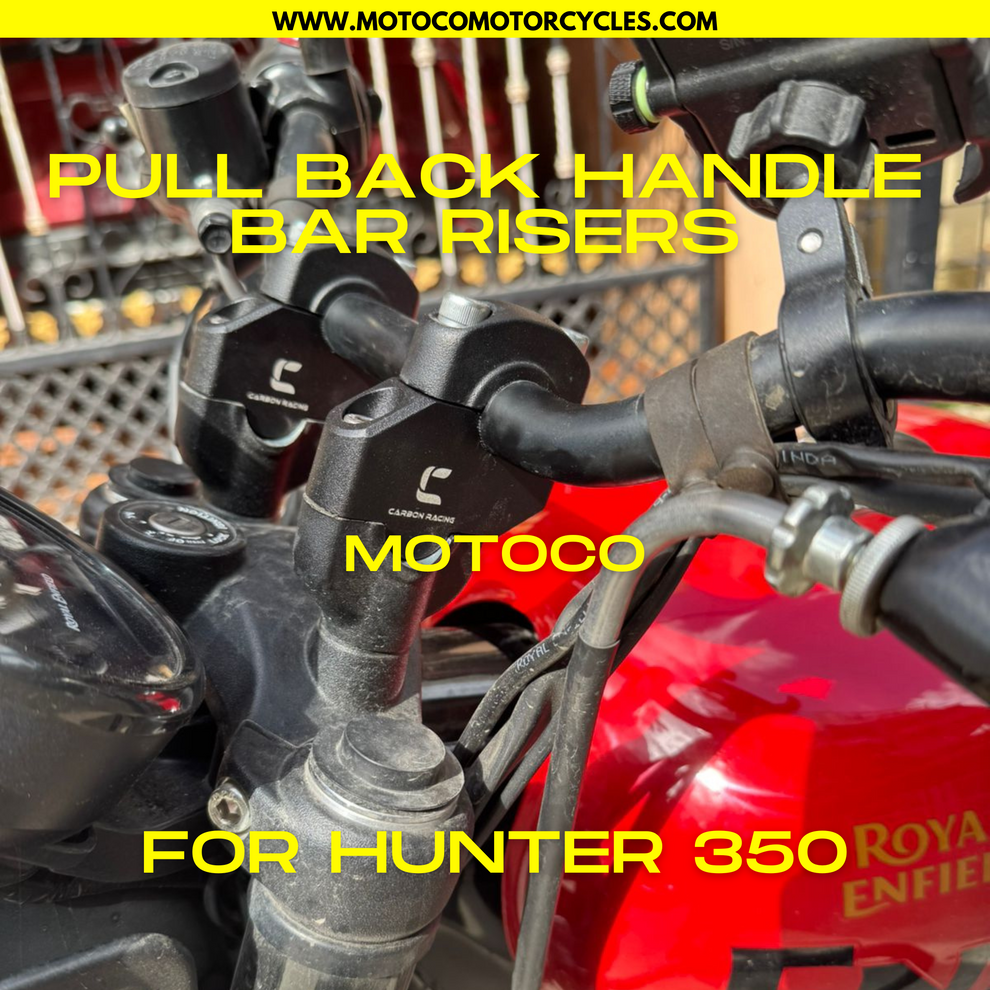 Inclined Handle Bar Risers For Hunter 350 – MotoCo