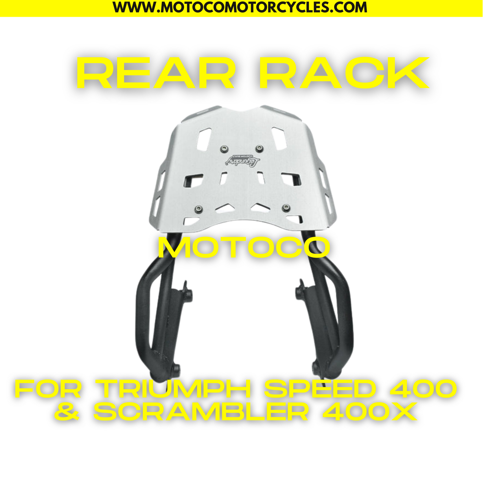 Aluminum Rear Rack for Triumph Speed 400 and Scrambler 400X – MotoCo