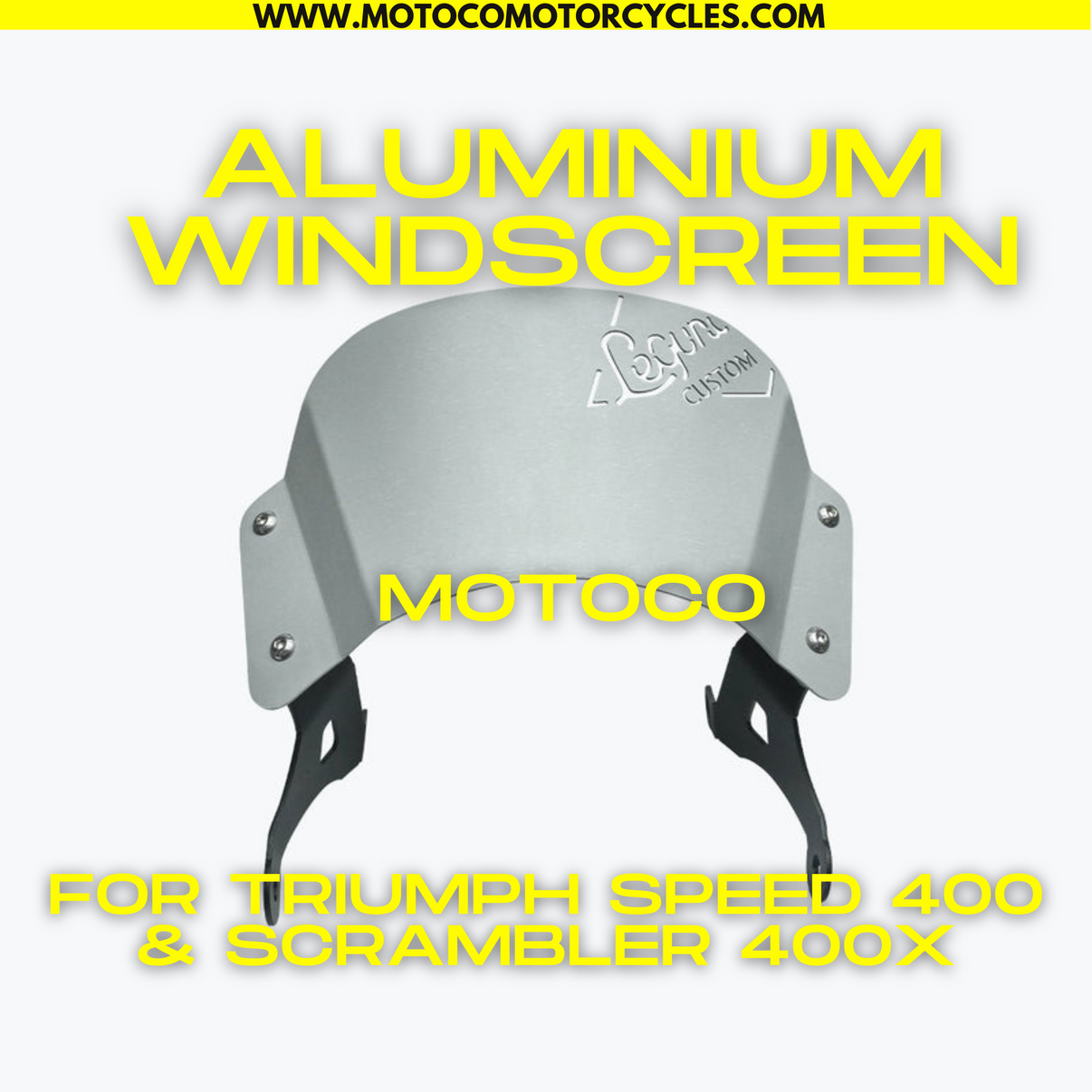 Aluminium Windscreen For Triumph Speed 400 & Scrambler 400 X – MotoCo