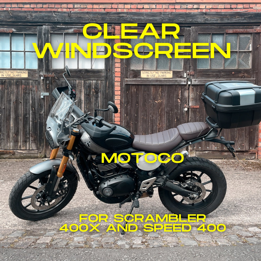 Clear Windscreen for Triumph Speed 400 & Scrambler 400 X – MotoCo