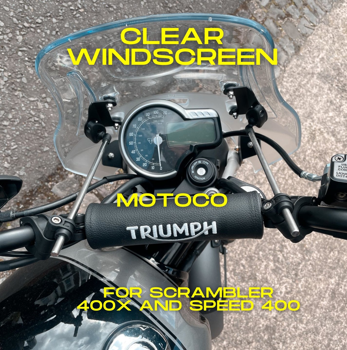 Clear Windscreen for Triumph Speed 400 & Scrambler 400 X – MotoCo