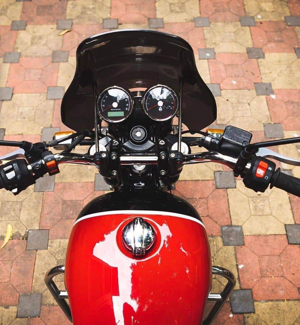 Touring Windscreen Compatible For Royal Enfield Interceptor 650 & Hunt ...